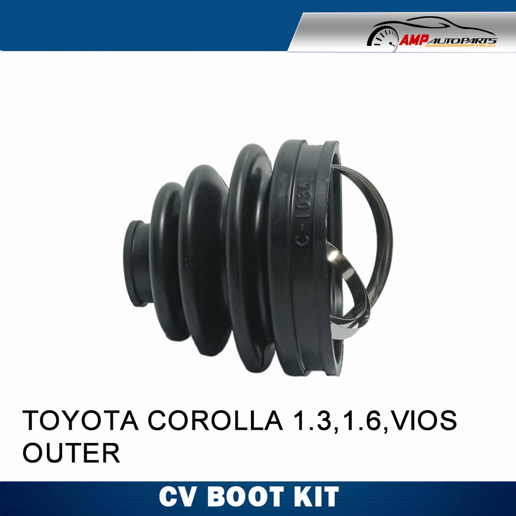 CV Boot Kit For TOYOTA COROLLA 1.3, 1.6, VIOS With Clamps (1983-1999 ...