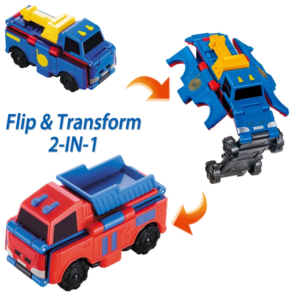 Transracers 1pc 2-in-1 Transforming Vehicle Action Figures Mini ...