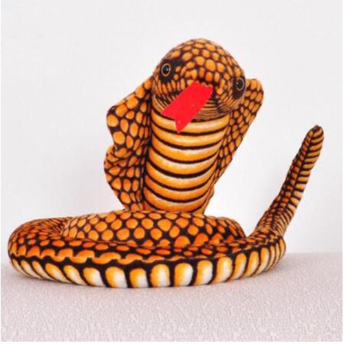 Simulation Cobra Snake Stuffed Children Plush Toy | Shopee Philippines