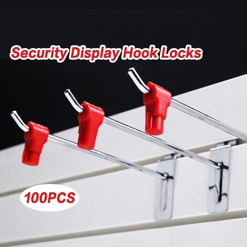 100pcs Display Hook Lock Retail Hook Stop Lock Hook Stopper | Shopee ...