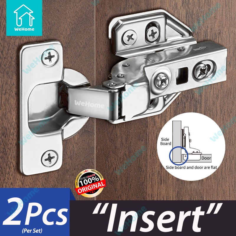 WeHome Soft Close Hydraulic Heavy Duty Regular Concealed Hinges For Cabinet Door DIY 1Pair H1 H2 ...