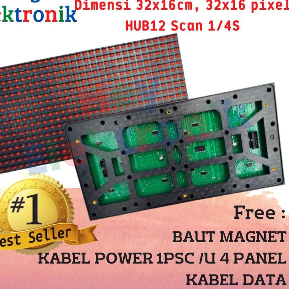 MERAH LED Module Panel P10 Running Text DIP Red Red Outdoor (B ...