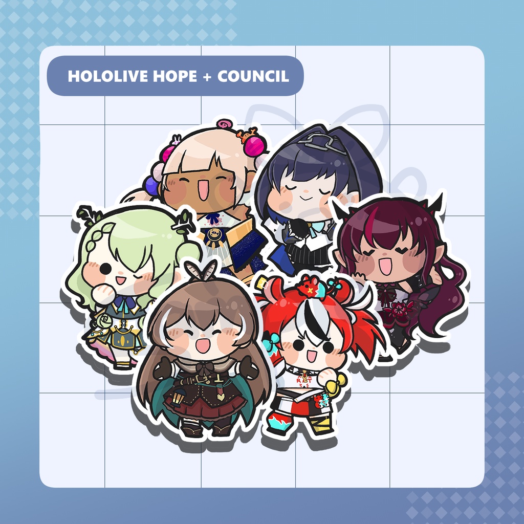 Hololive English Promise / Project: HOPE + Council Vinyl Laminated ...