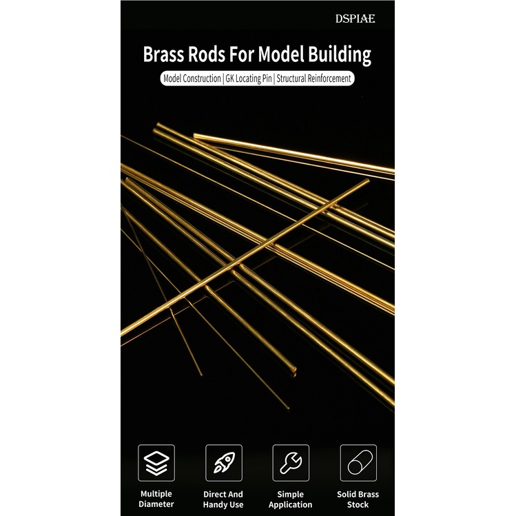Dspiae Model Kit Copper Brass Rods | Shopee Philippines