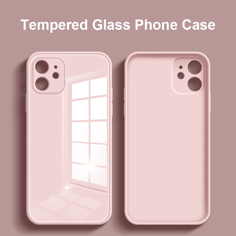 Liquid Tempered Glass Phone Case For iPhone 14 13 12 11 Pro XS Max XR X ...