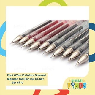 1 Set Pilot GTec 5 and 10 Colors Colored Sign pen 0.4mm - Gel Pen Ink ...