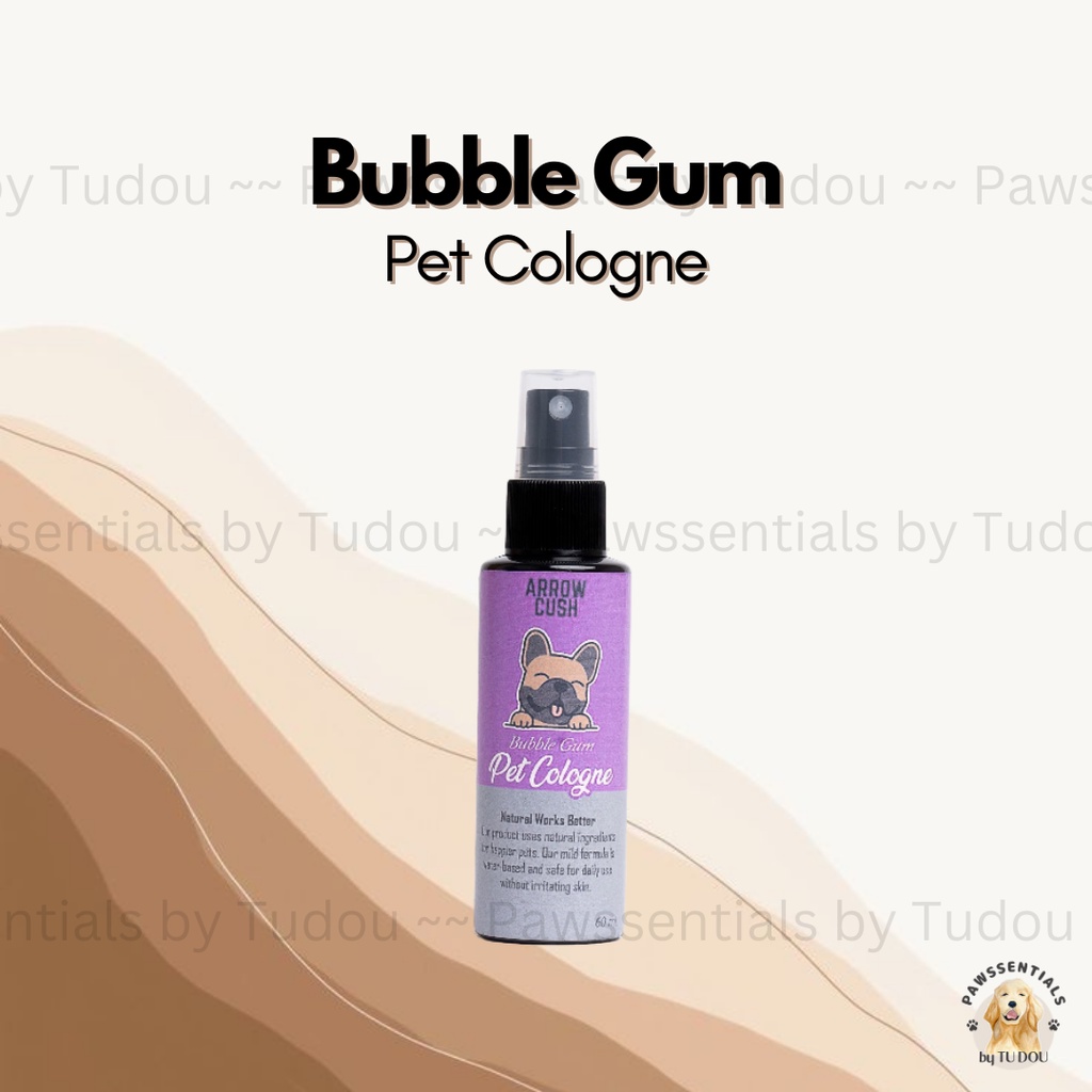 Bubble Gum Pet Deodorizing Cologne 60ml Dog Cat Spray Anti Tick and ...