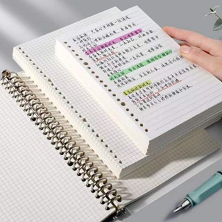 Oumi Binder Notebook A5/B5/A4 Loose Leaf Core Papers Refillable Coil Refill Cover Notepads ...