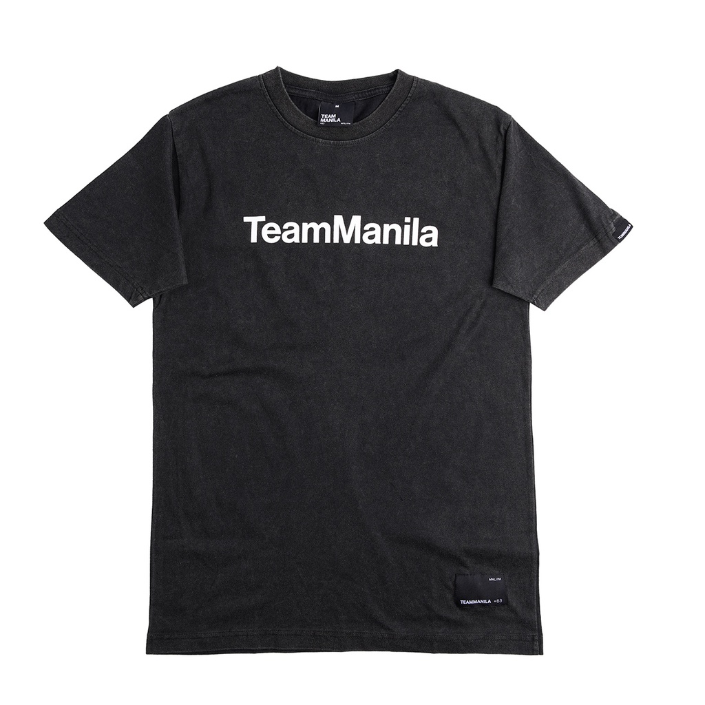 TEAM MANILA TM STANDARD TURBO WASH TSHIRT BLACK | Shopee Philippines