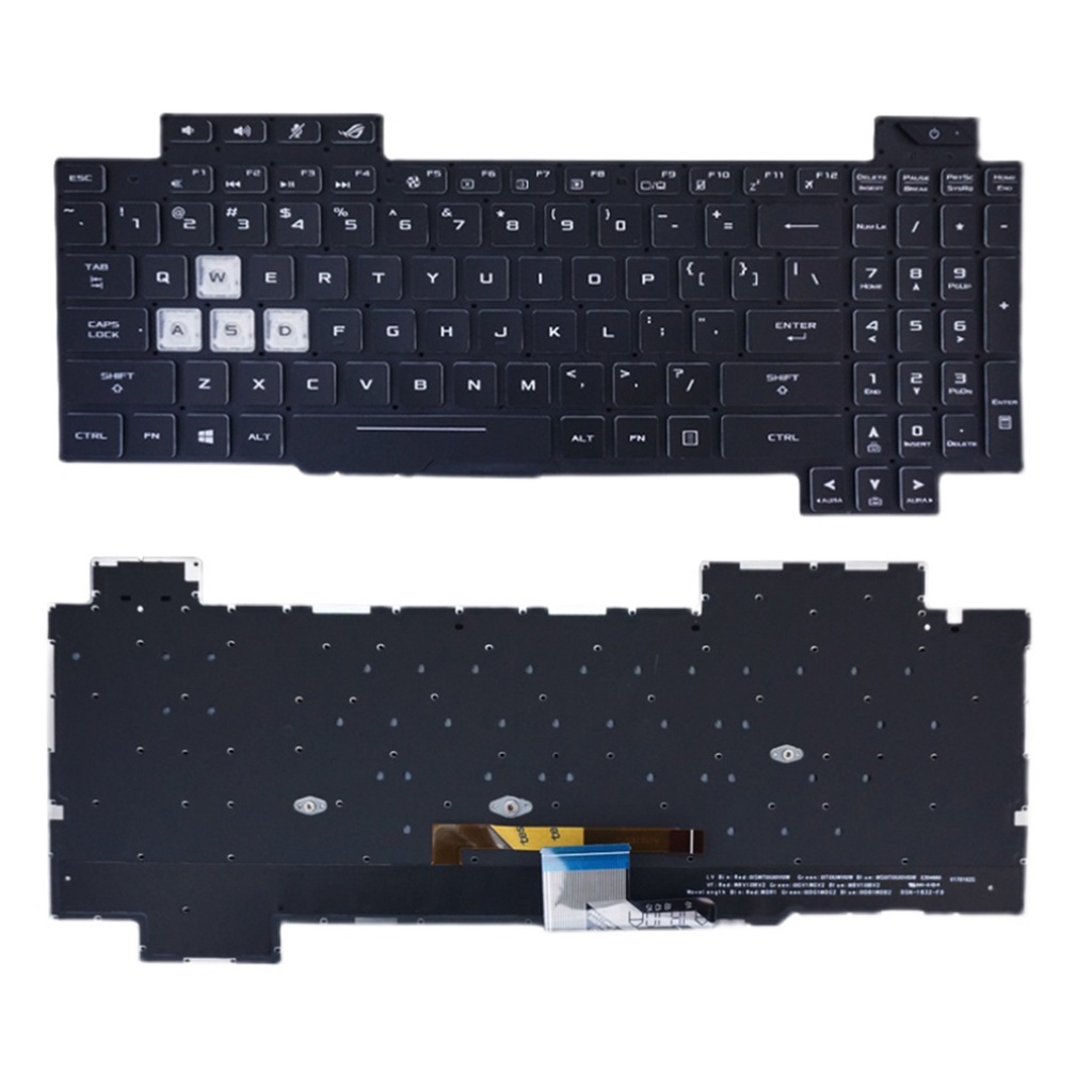 Latin GL704 backlit keyboard for ASUS ROG GL704GV GL704GM GL704GW LA ...