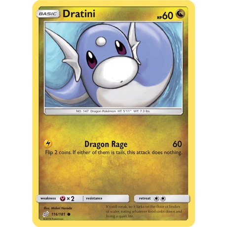 Dratini, Dragonair & Dragonite Pokemon Cards TCG (1st Gen Pokemon ...