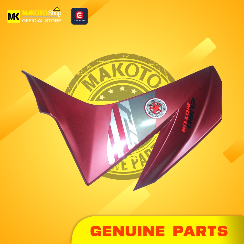 Euro Cover Main Pipe Left & Right Side (Red) (Black) (Marvel 125 ...