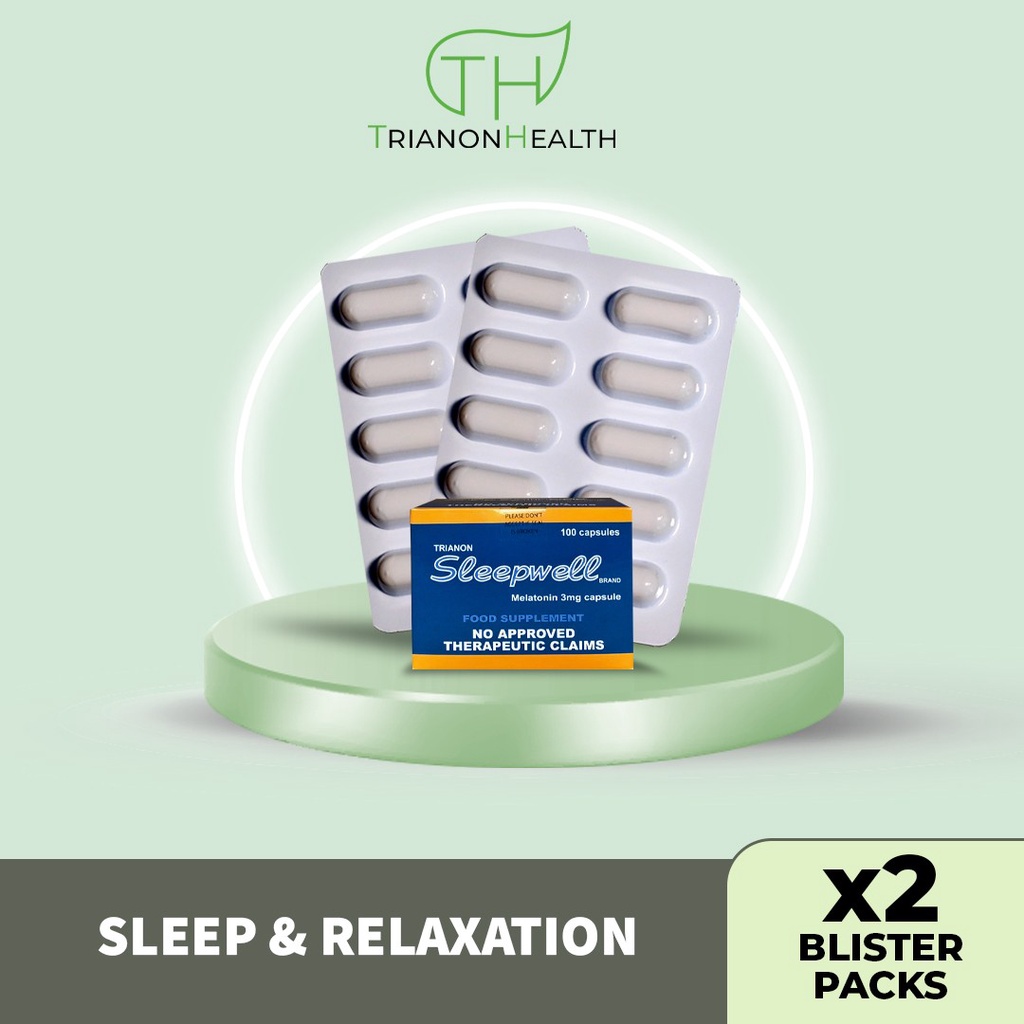 Sleepwell, 3mg Pure Melatonin, Natural Sleep Aid Enhancer 20 Capsules ...