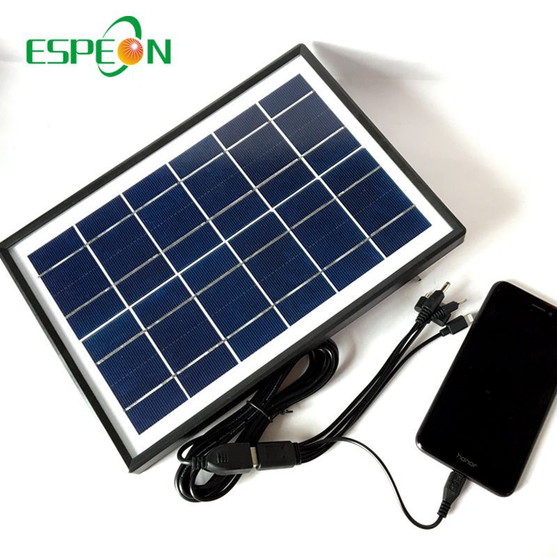 Solar Charger 6W 6V one-to-five charging interface USB interface solar ...