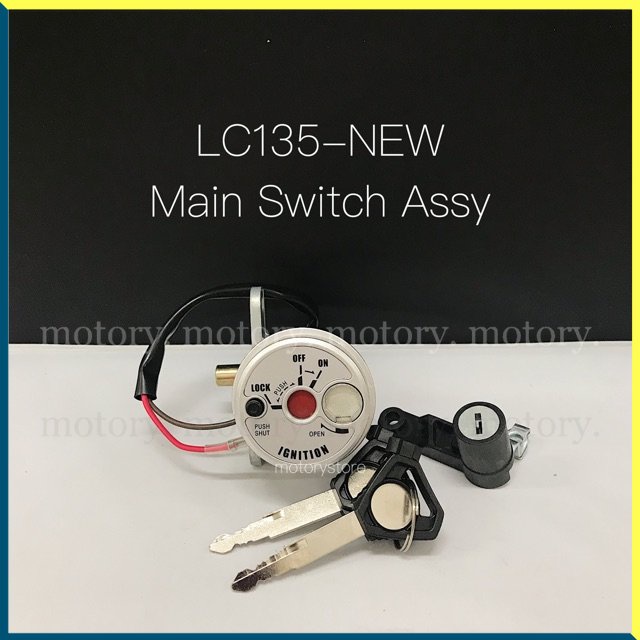 YAMAHA LC135 NEW - MAIN SWITCH ASSY MAIN SWITCH SET KEY LOCK LC NEW 5S ...
