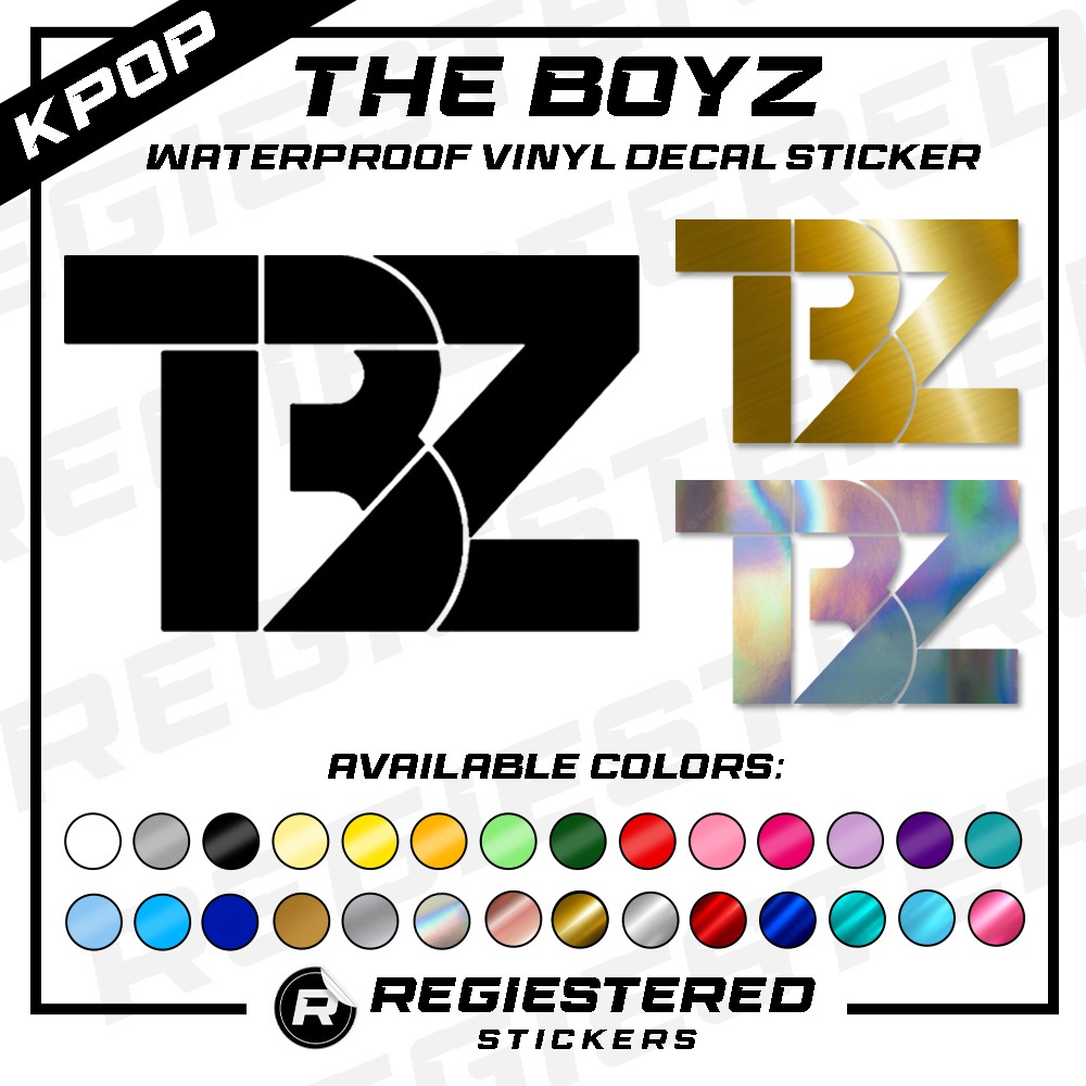 KPOP The Boyz Logo Vinyl Decal Sticker Waterproof | Shopee Philippines