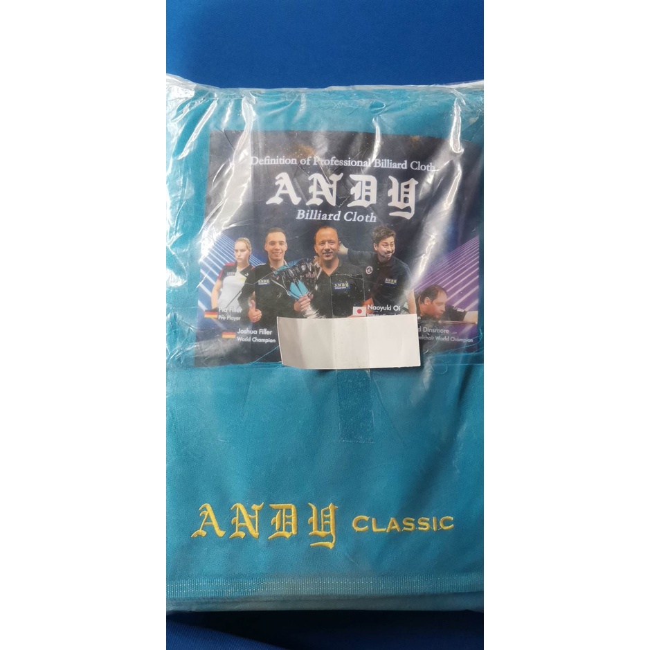 Andy Classic Blue with 6 for bandahan [Tapete ng bilyaran] Billiard ...