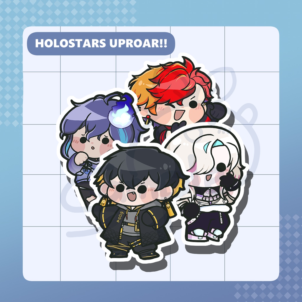 Holostars UPROAR!! Laminated Vinyl Stickers ┃nimica shop | Shopee ...