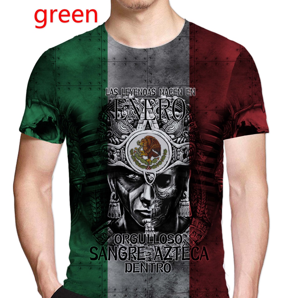 Fashion Native Pattern 3d Printed T Shirt Aztec Warrior Mexican Armor ...