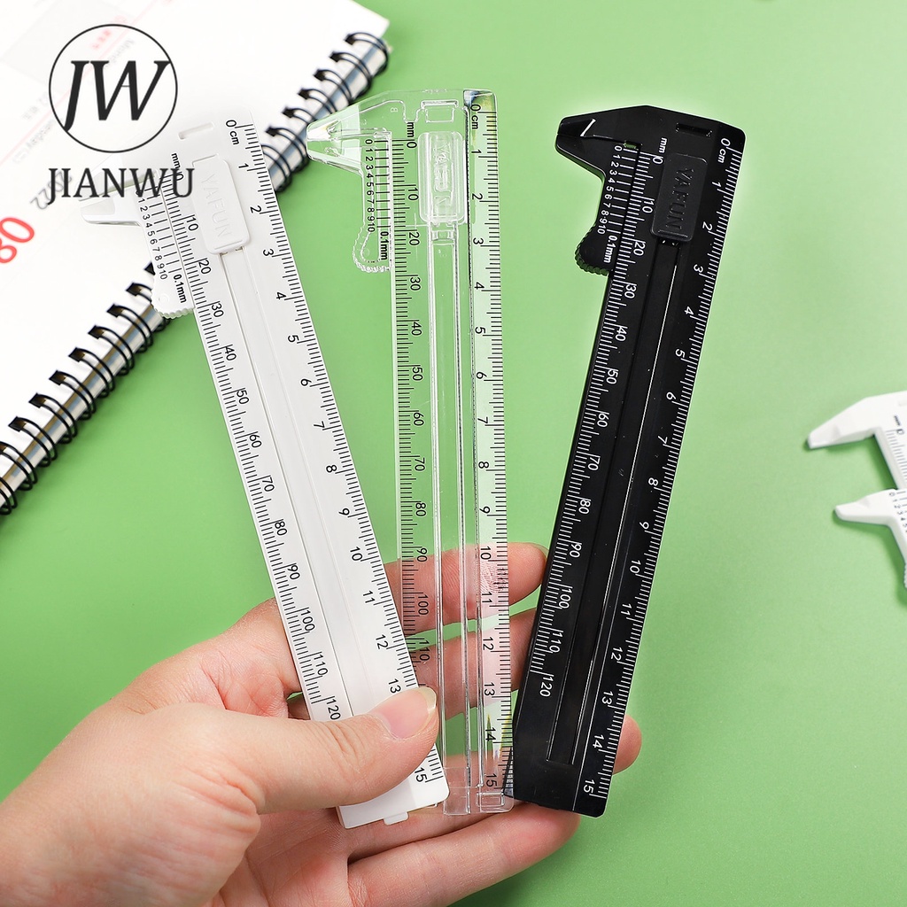 JIANWU 3 Pcs/set 150mm Mini Plastic Vernier Calipers Simple Measure ...