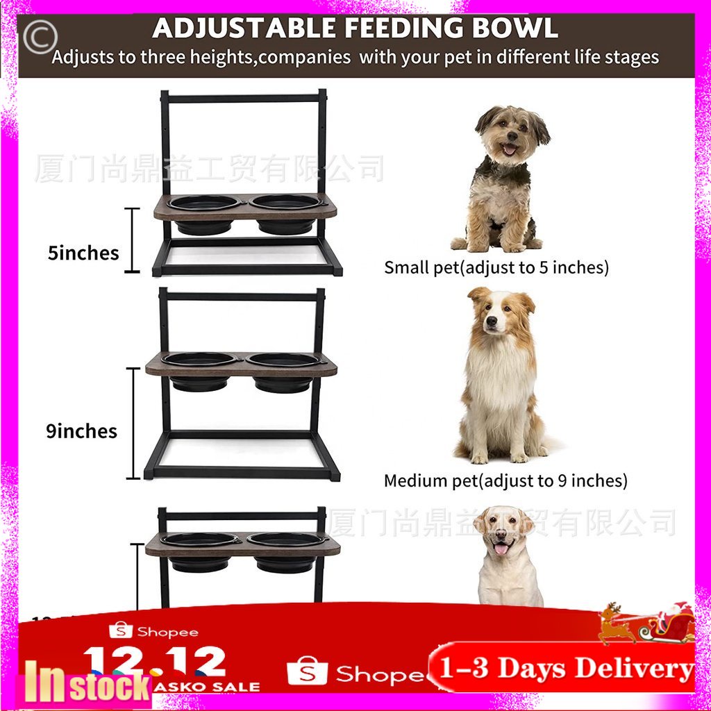 Iron multi-functional dog food basin rack pet dog food basin bowl cat ...