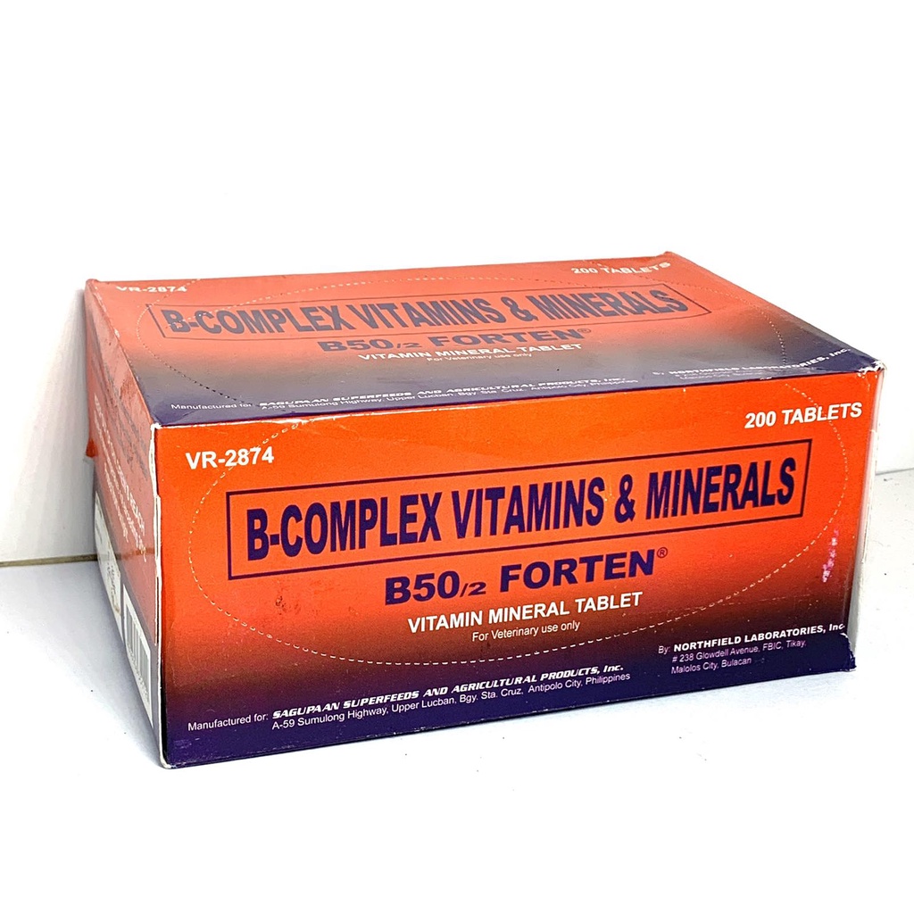 [FCR AGRIVET] B50 Forten B-Complex Vitamins & Mineral / Gamefowl ...