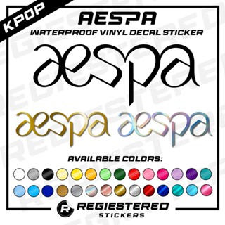 KPOP AESPA aespa Logo Vinyl Decal Sticker Waterproof | Shopee Philippines