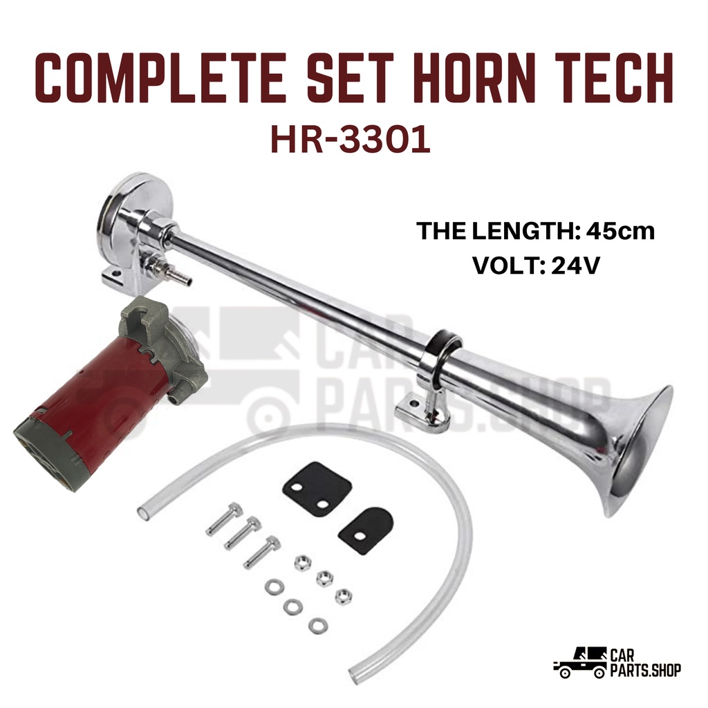 OAPC HR-3301 45cm 24V 150dB Super Loud Air Horn W/ Compressor Single ...