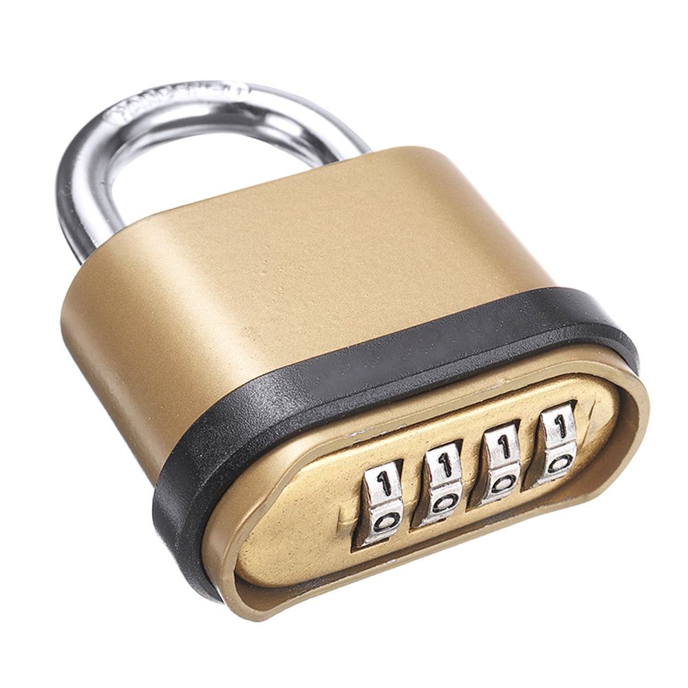 4-digit Number Password Lock Weatherproof Combination Padlock Anti ...