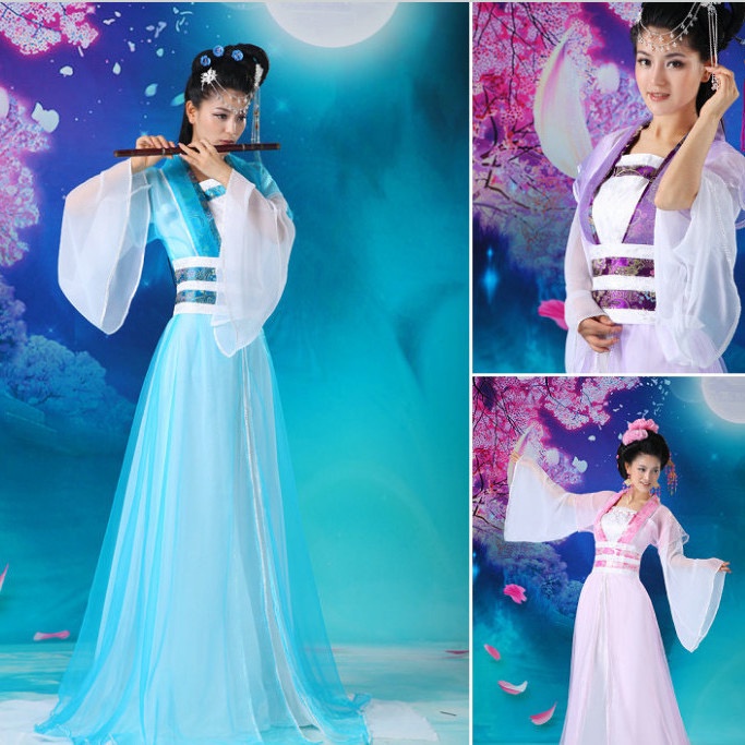 Women Chinese Style Tang Concubine dress Chinese style female ancient ...