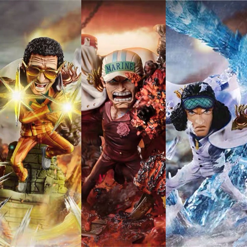 OnePiece Three Navy General Aokiji Borsalino Sakazuki Scene Model ...