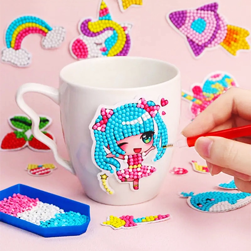 DIY Diamond Sticker Bead Painting Kit Kids Art and Craft Easter ...