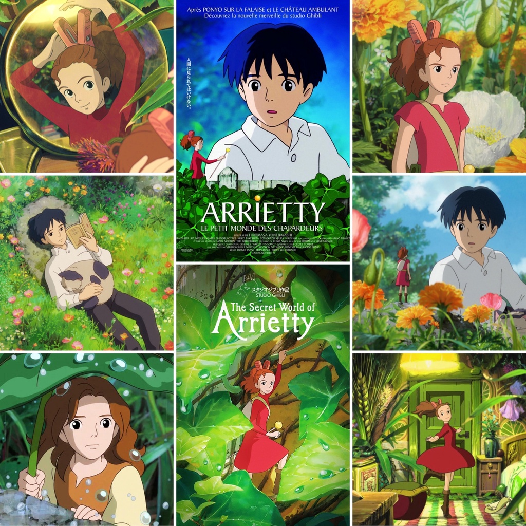 The Secret World of Arrietty Ghibli Movie Posters A4 Size | Shopee ...