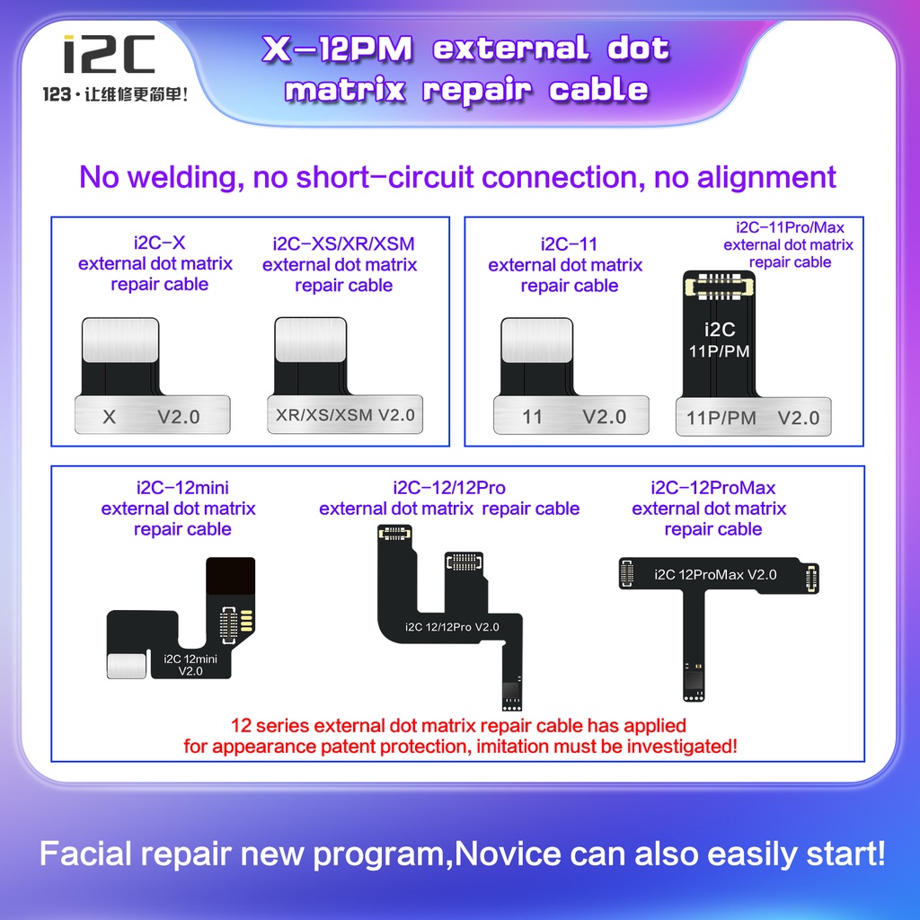 I2c SK-BOX Dot Matrix Non-dismantling Activator MC12 MC14 for Phone X ...
