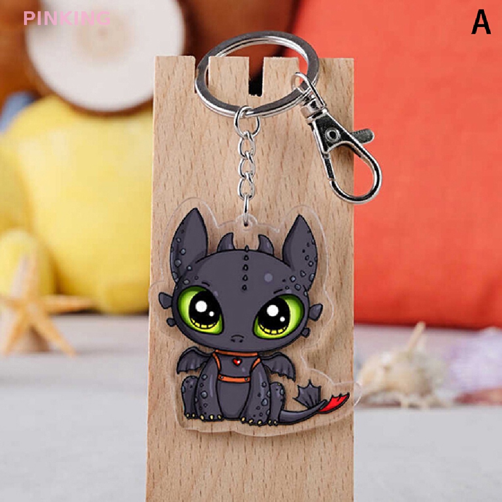 PINKING Toothless Keychain How To Train Your Dragon Pendant Key Holder ...