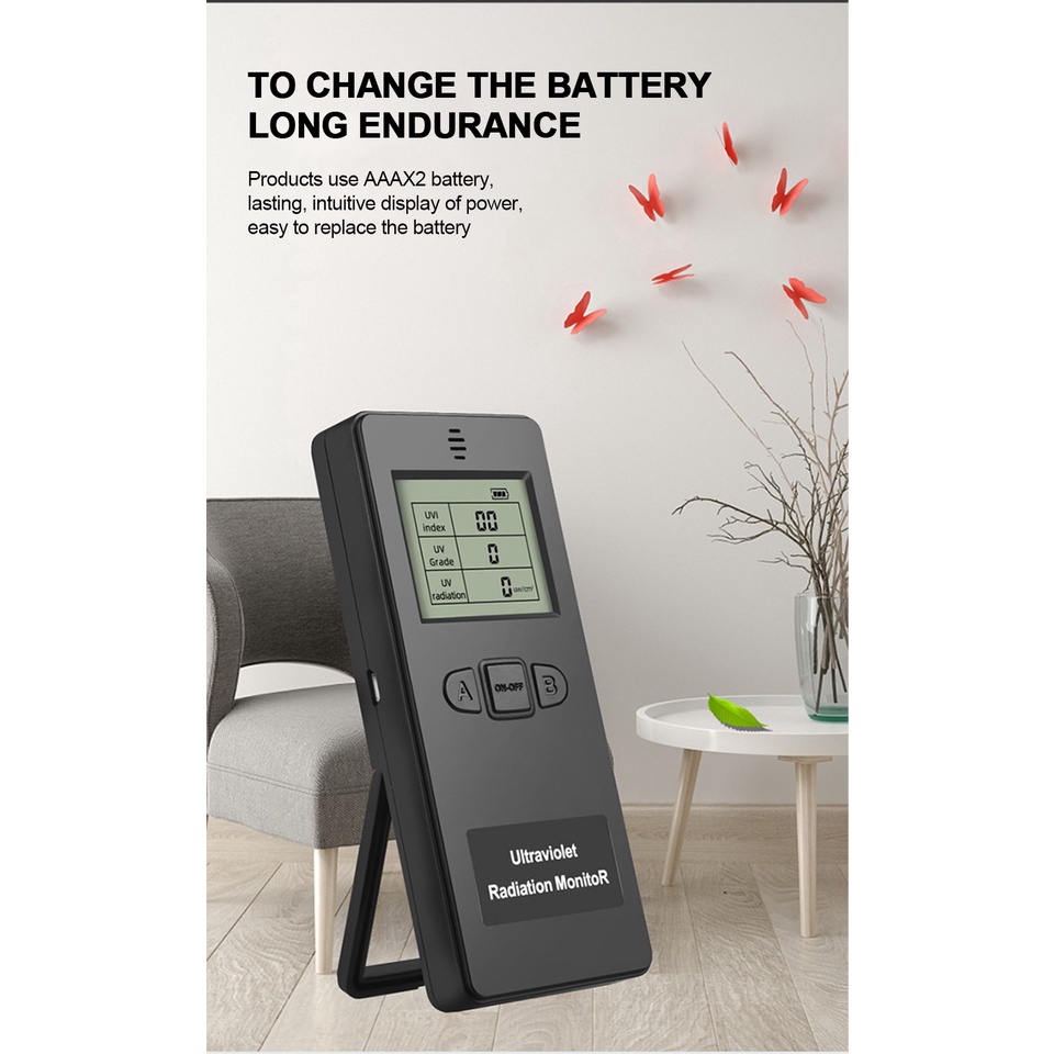 Digital Ultraviolet Radiation Detector UV UVI Meter Dosimeter Tester ...