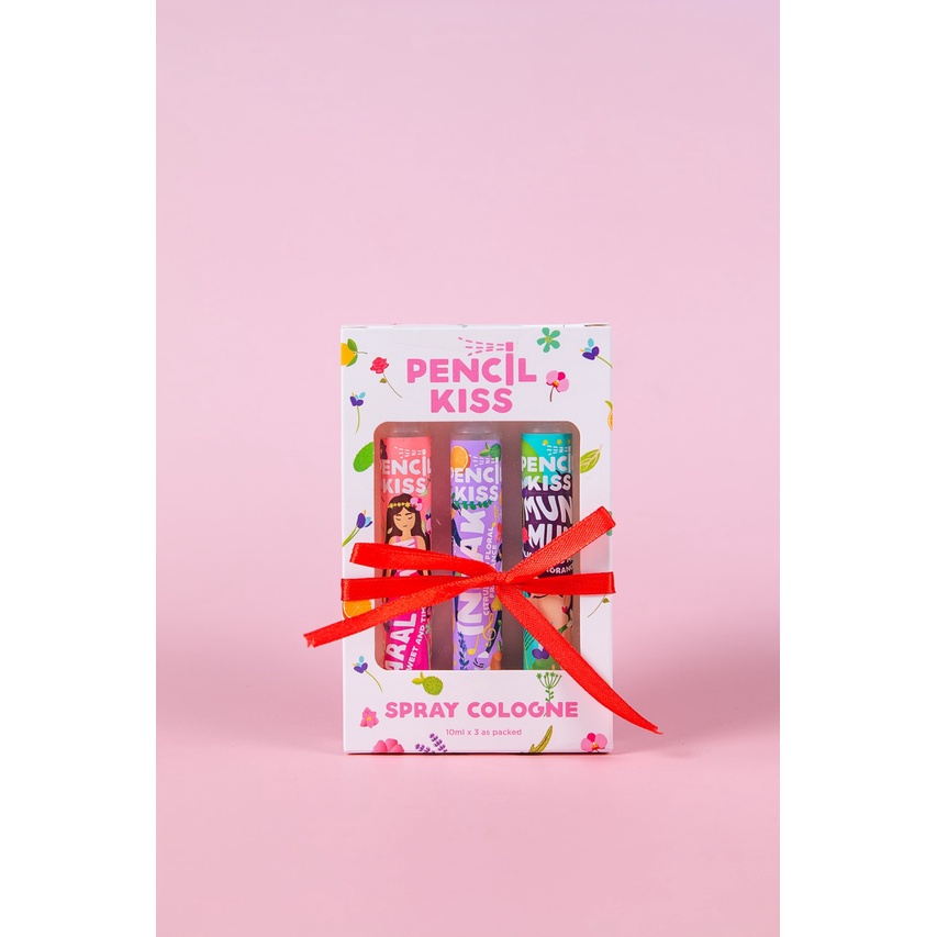 Pencil Kiss Spray Cologne Gift Box (Paraluman, Indak & Muni Muni) With ...