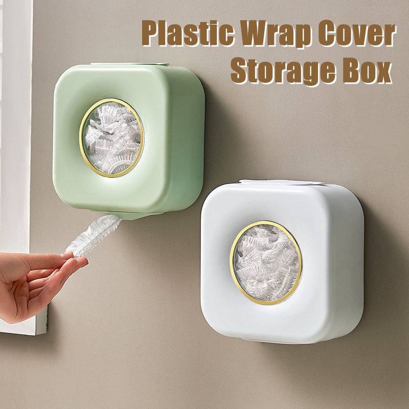 Disposable Plastic Wrap Storage Box Perforation-Free Fresh Keeping Bag ...