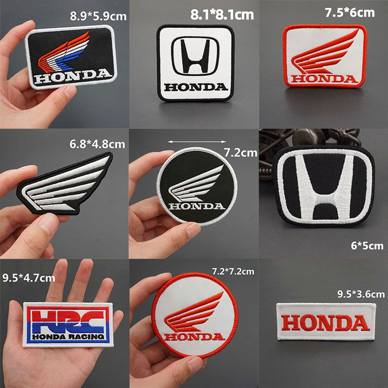HONDA Car logo Embroidered Cloth Stickers Clothes Backpack Decoration ...
