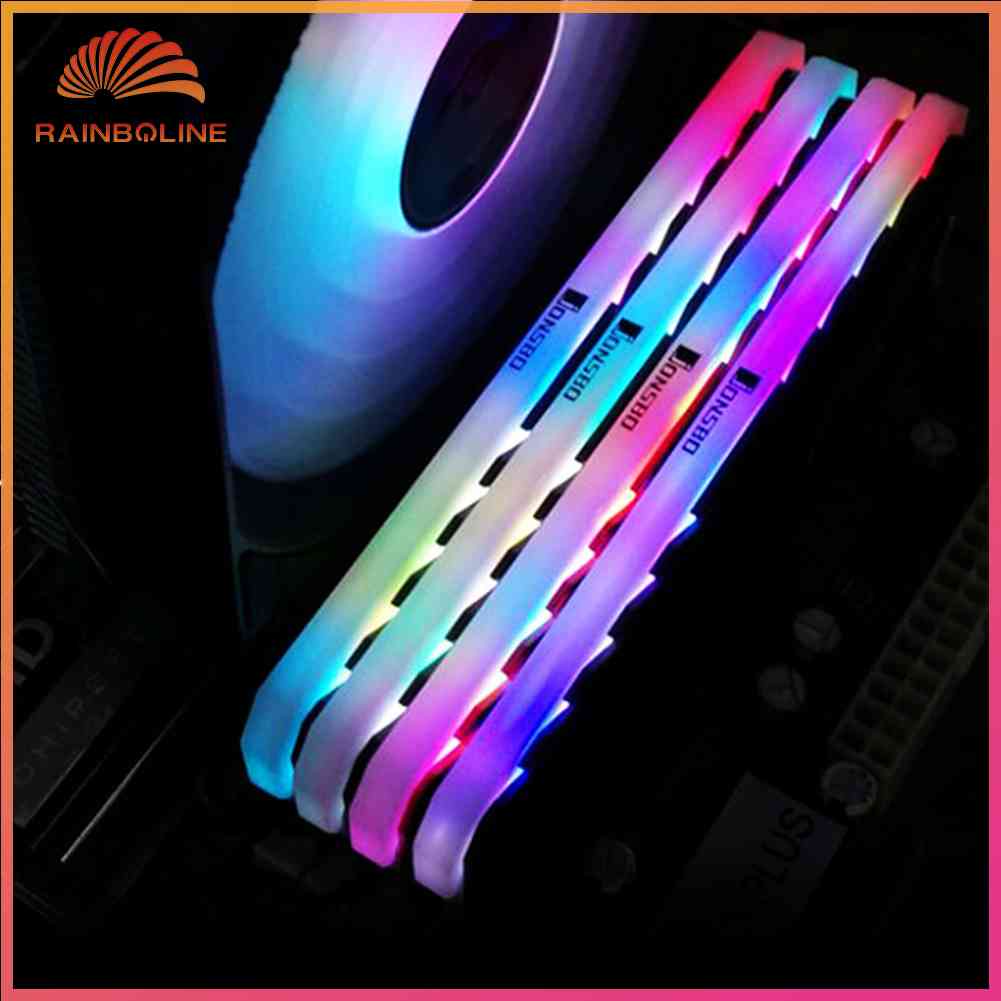Rain RGB RAM Heatsink DDR DDR3 DDR4 Memory Heat Spreader Cooler for ...
