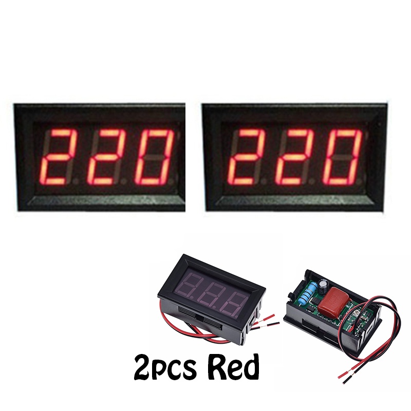 2PCS AC 70-500V 0.56" LED digital voltmeter Voltmeter Voltmeter ...