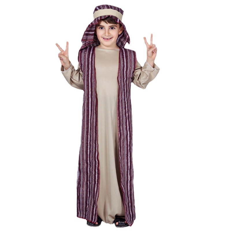 Kids Arab Arabian Costume Middle East Costume Robe Boy Child Prince ...