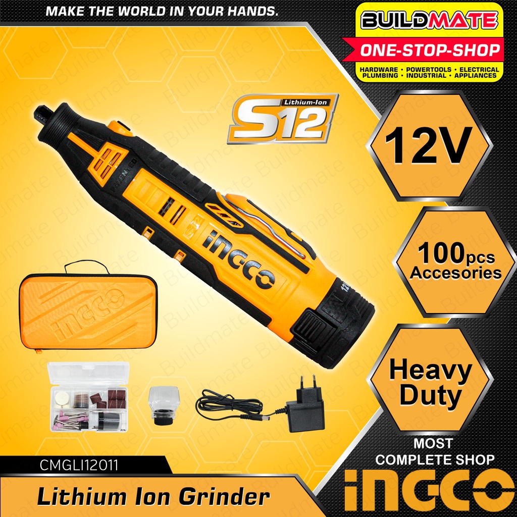 INGCO Lithium Ion Grinder 12V Cordless Mini Grinder Set Drill Grinder ... INGCO Lithium Ion Grinder 12V Cordless Mini Grinder Set Drill Grinder ...