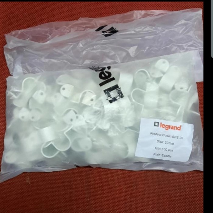 Electrical Pipe Clamps Conduit Pvc 20Mm 20Mm Contents 100 Legrand ...