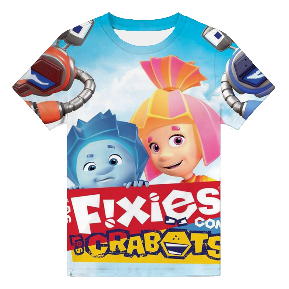 The Fixies Family Cartoon Cute Baby pattern 3D printing T-shirt New ...