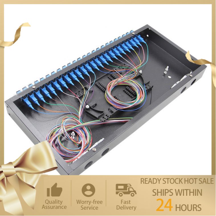 【🇵🇭LOCAL SHIP】24 & 12 Port Fiber Patch Panel SC UPC Pigtail ODF 1U ...