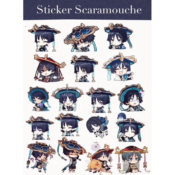 Scaramouche genshin impact character sticker | Shopee Philippines