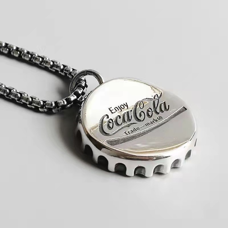 Classic European and American hiphop style stainless steel Twisted Coke ...