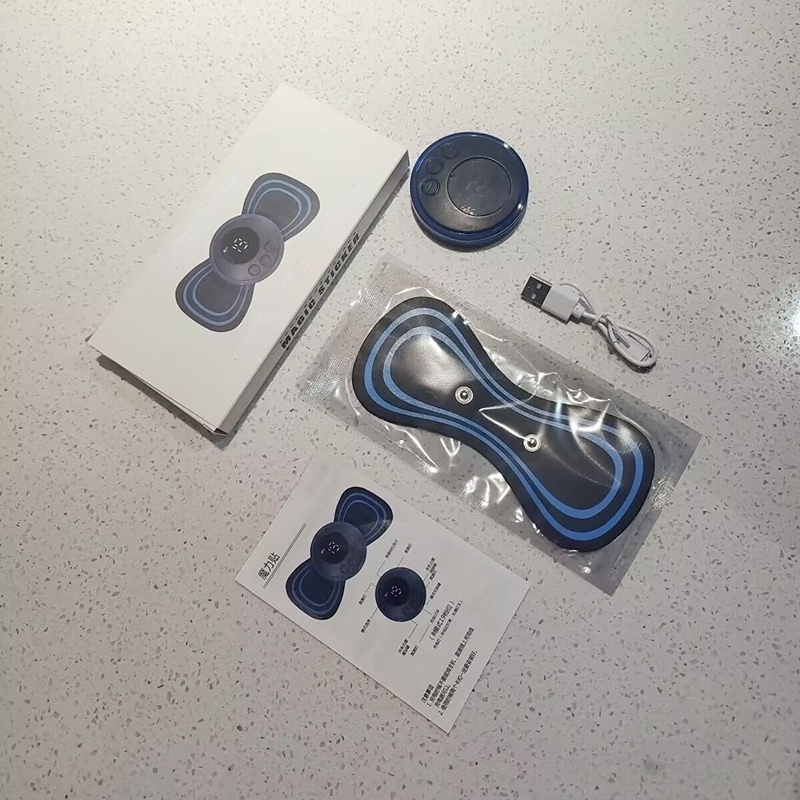 EMS Smart Mini Massage Sticker Portable Electric Neck Massager Cervical ...