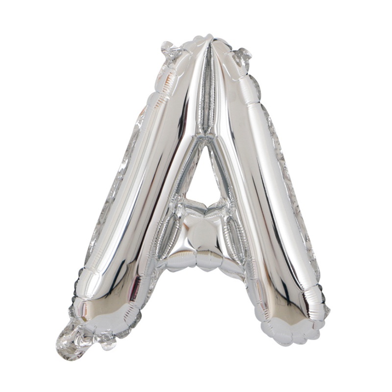 Silver Letter Balloons Alphabet Letter A-Z Balloons for Wedding ...